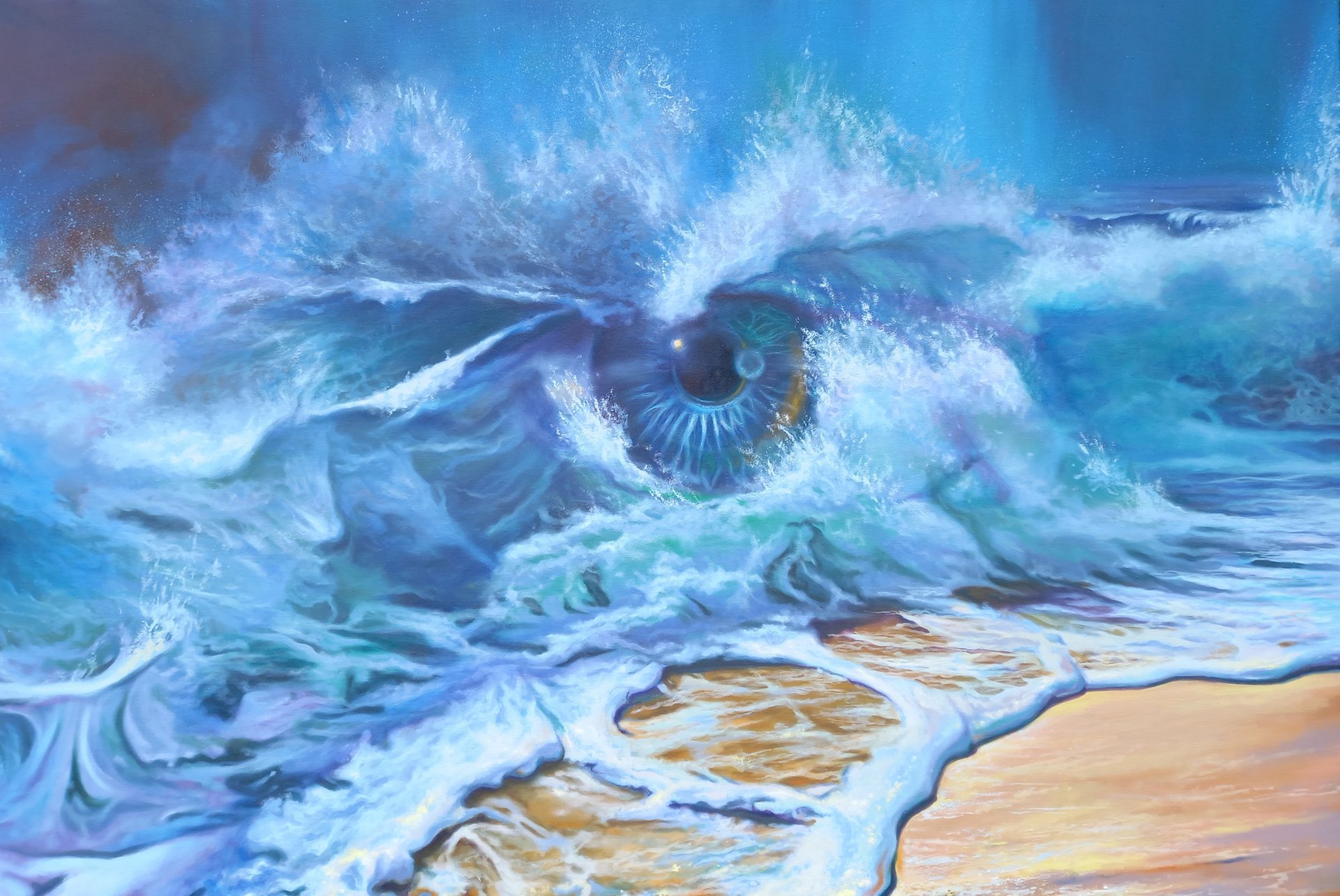 One word Painting by Pavel Pérez Salazar - Jose Art Gallery