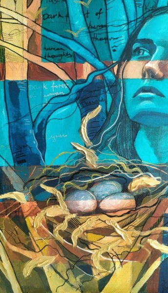 Dark forest of human thoughts Painting by KOlha