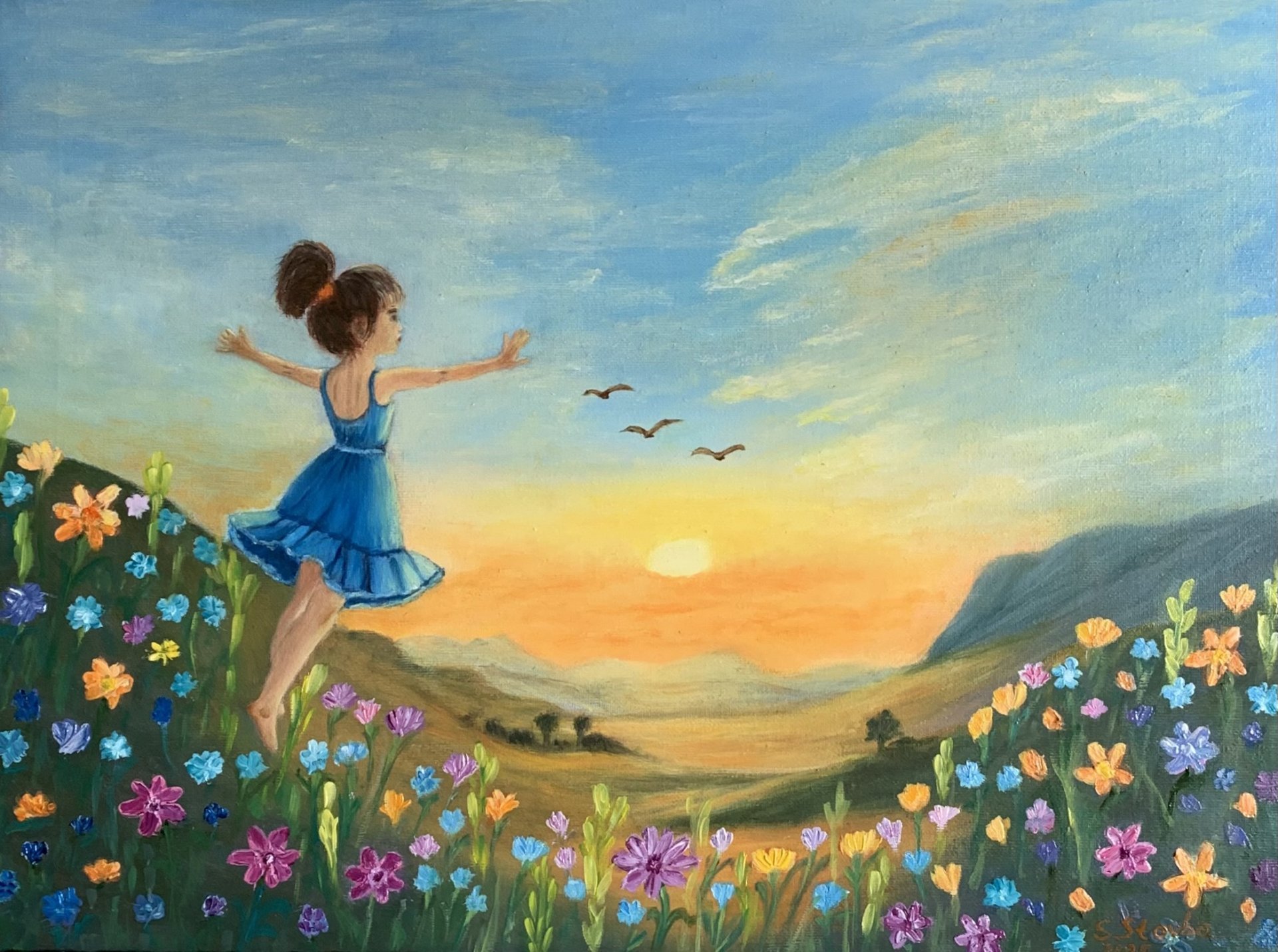 Sunny Delight Painting by Svitlana Stovba - Jose Art Gallery