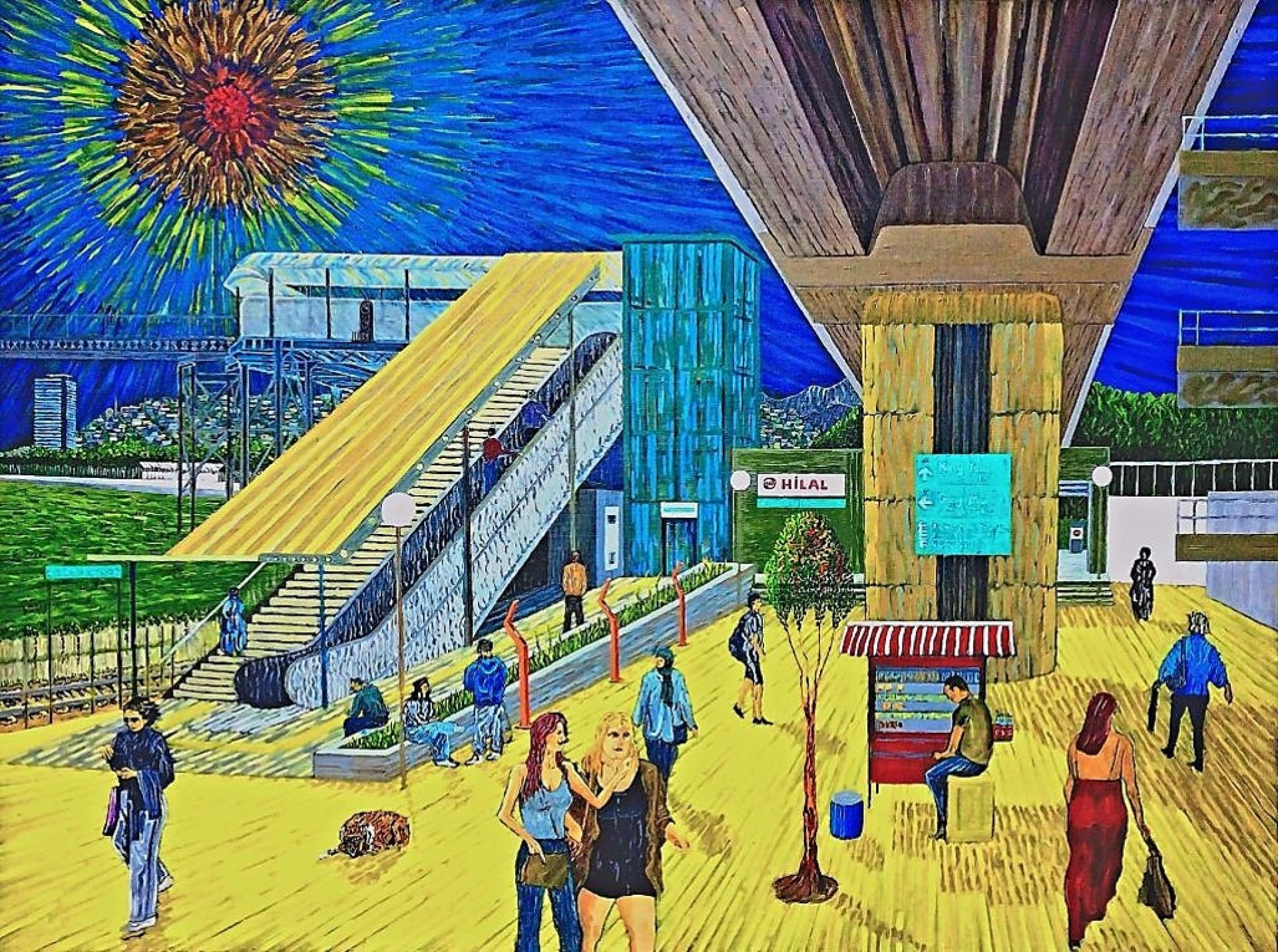 Bridge to Van Gogh: İzmir's Tribute Painting by Kamil Murat