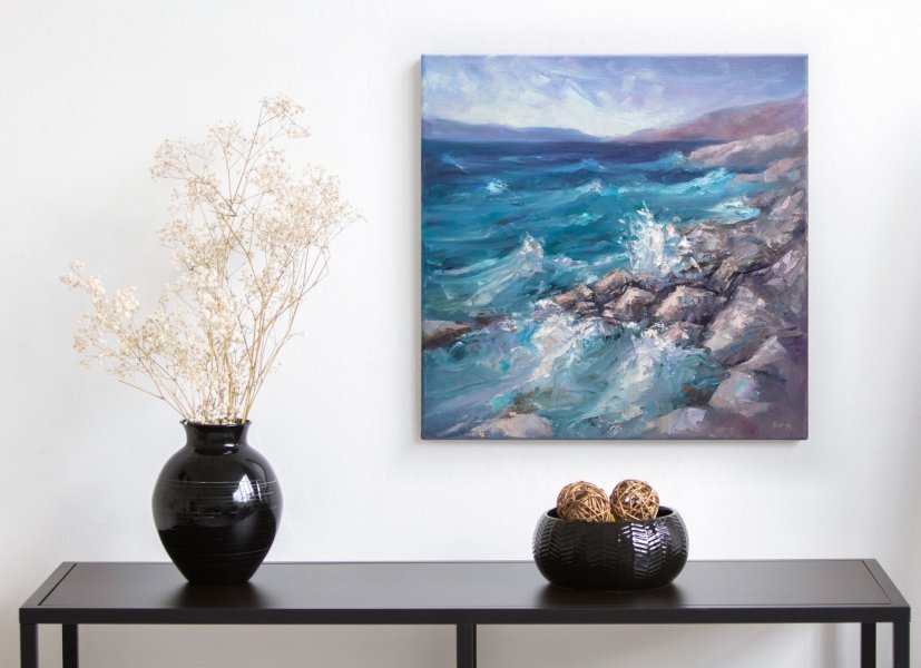 Restless Waters Painting by Adrienn Pécsek