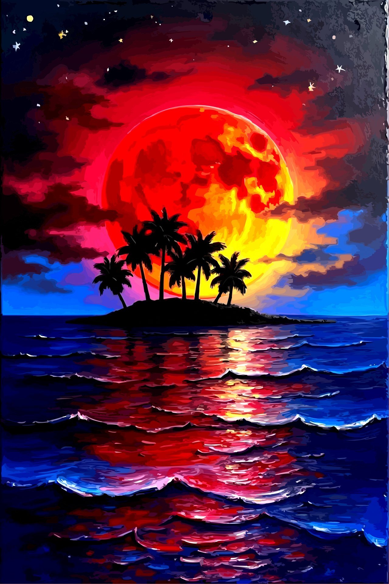 Enchanted Island Twilight Digital Art - Viktor Levchenko