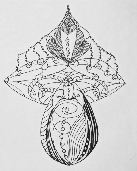 Joyful Butterfly: A Rose's Companion Drawing - MeaHau