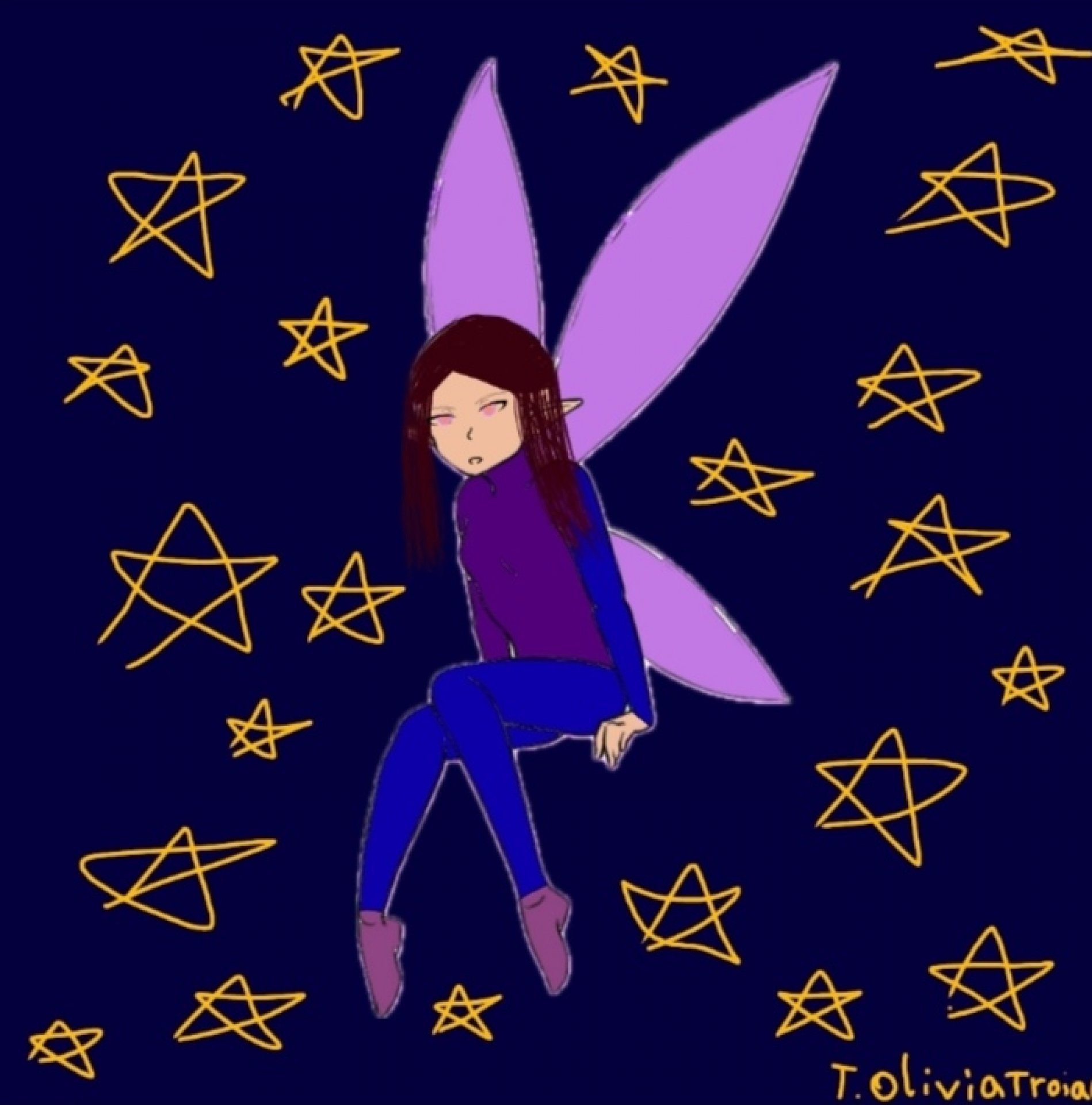 The Star Fairy, Olivia Troian Digital Art - Anna Andiainen