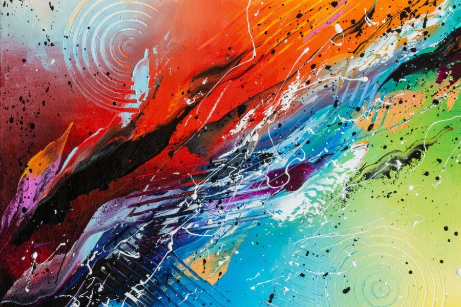 Color Explosion Painting by Liubov Kuptsova