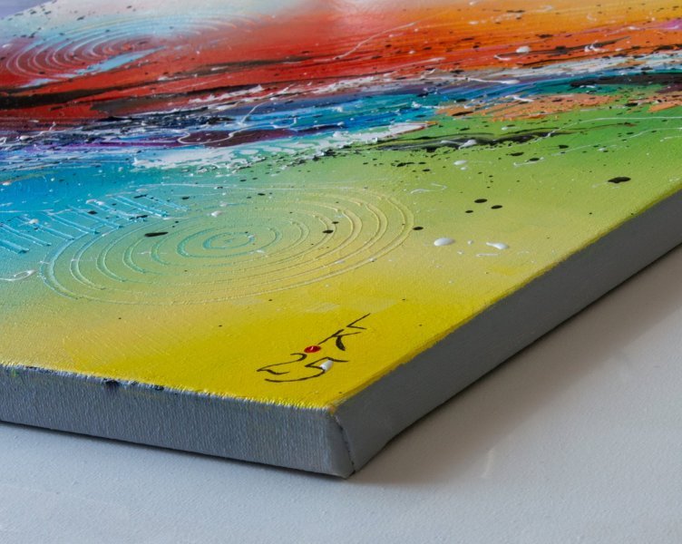 Color Explosion Painting by Liubov Kuptsova