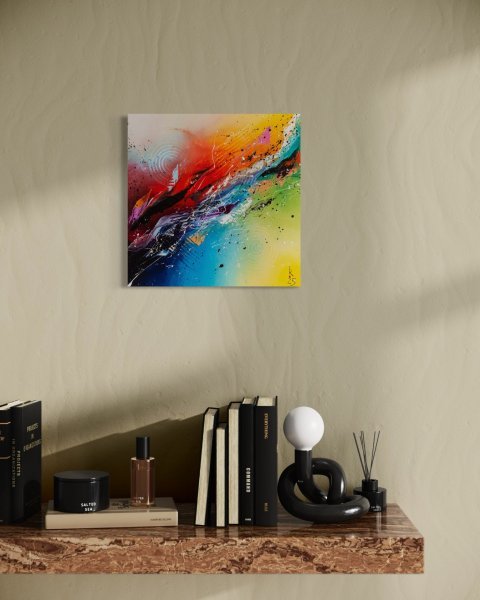 Color Explosion Painting by Liubov Kuptsova