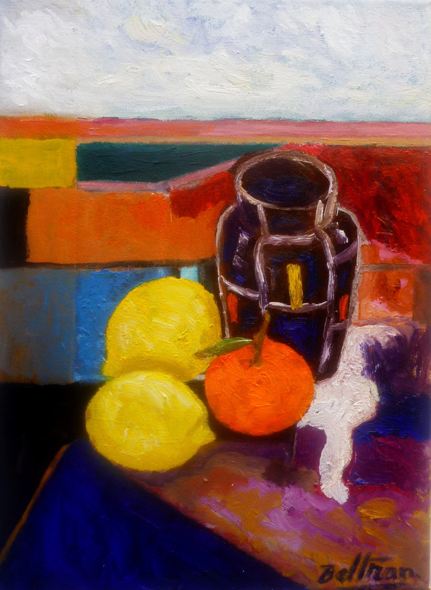 Nature morte au petit vase Painting by Pierre-Yves Beltran