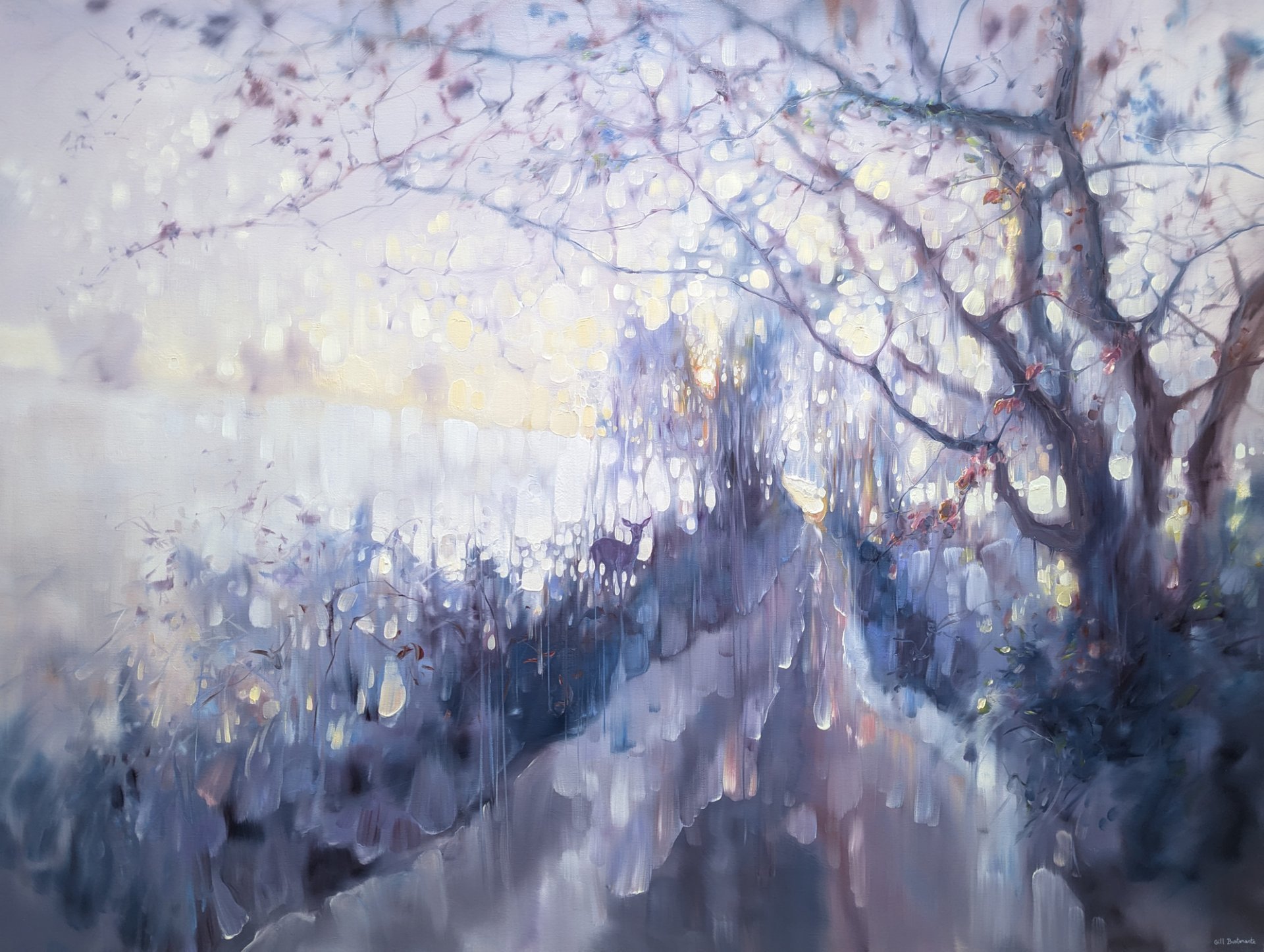 The Eldritch Hart Painting by Gill Bustamante