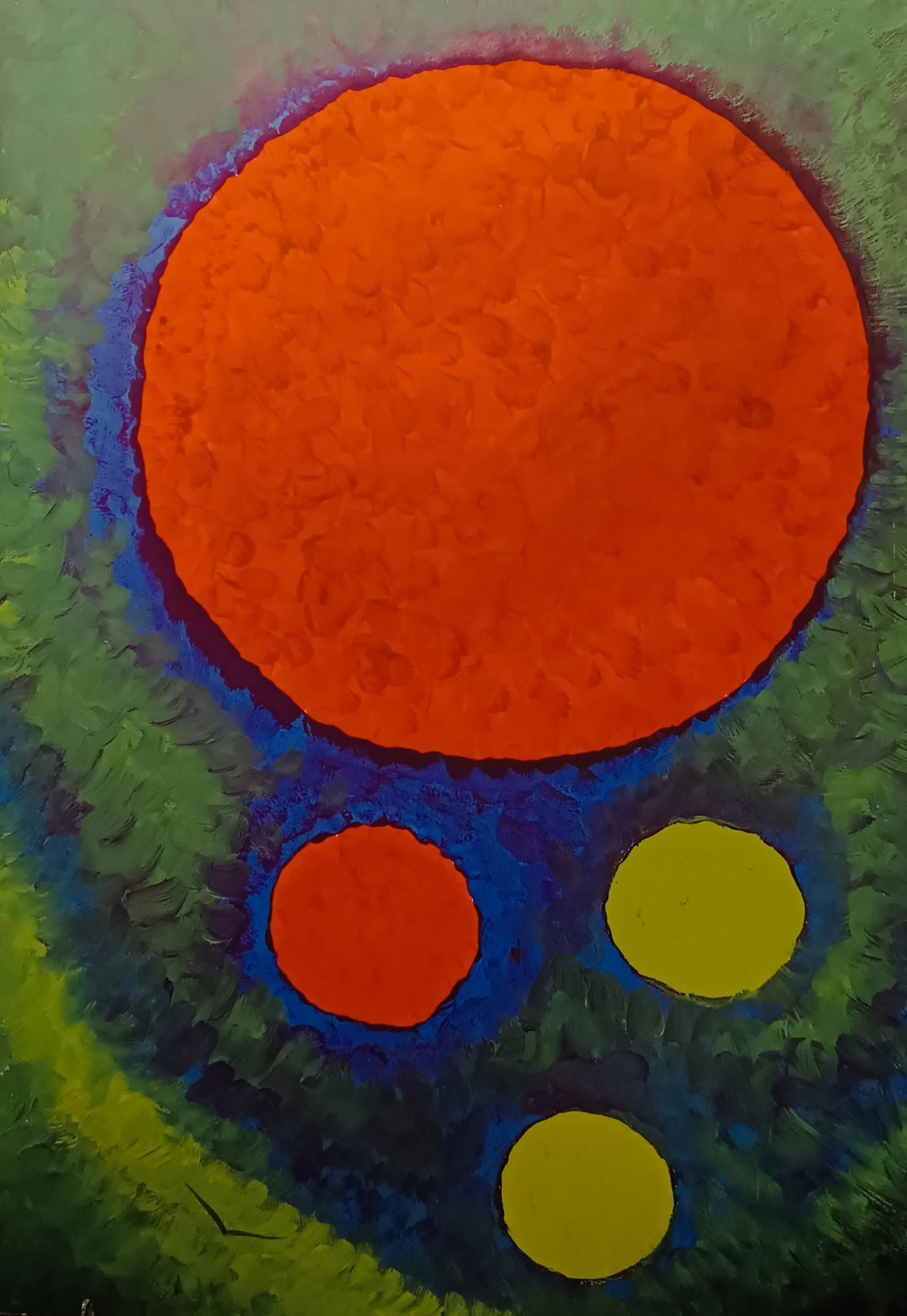 Harmony of Spheres: Planetary Energy in Art Painting by Boris Shvec