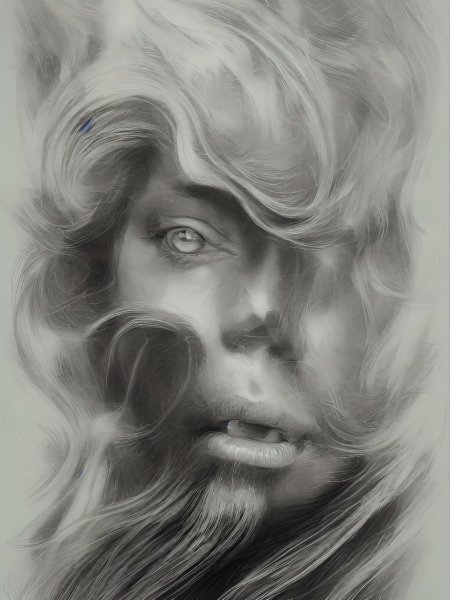 Digital Mythos: Ghostly Waves Digital Art - MeaHau