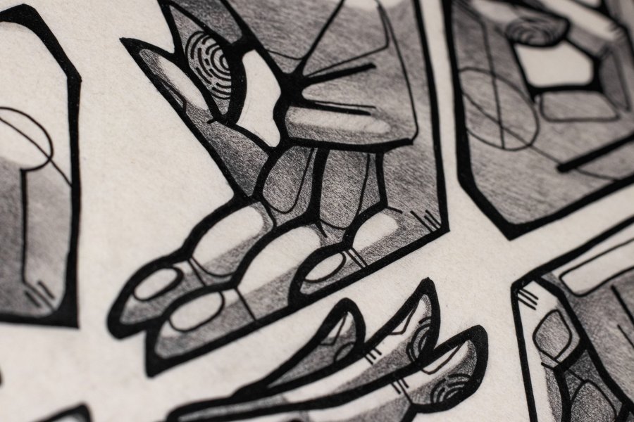 ``Equilibrium for Eternity`` Drawing - Pavlo Dmyterko