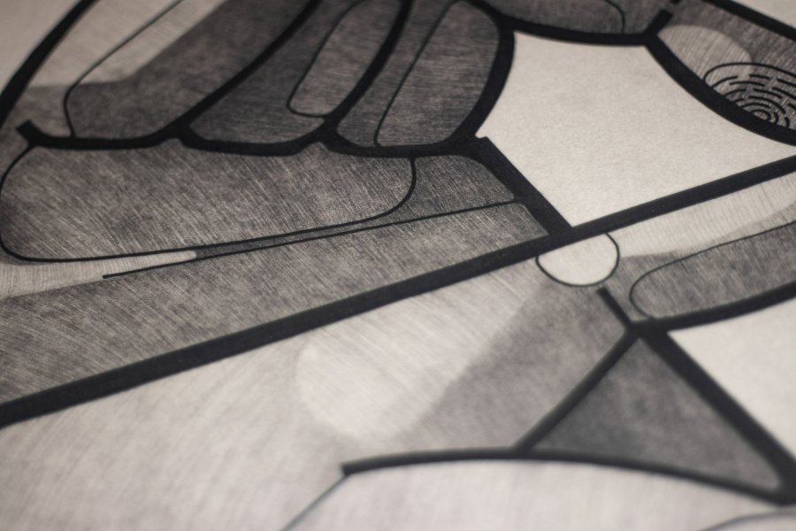 Balance is not symmetry Drawing - Pavlo Dmyterko