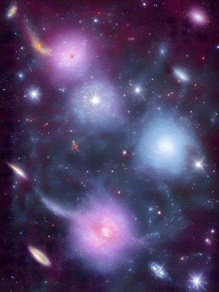 Galactic Harmony Digital Art - MeaHau - Jose Art Gallery