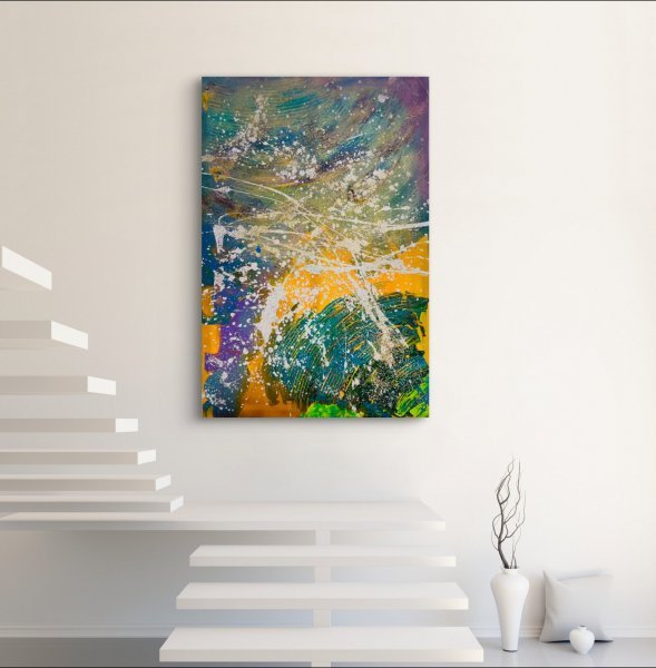 My Cleansing: Path to Renewal Painting by Vladilena Cherednichenko