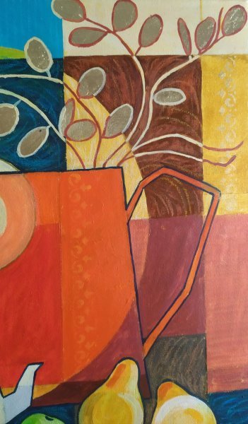 Decorative still life Painting by KOlha - Jose Art Gallery