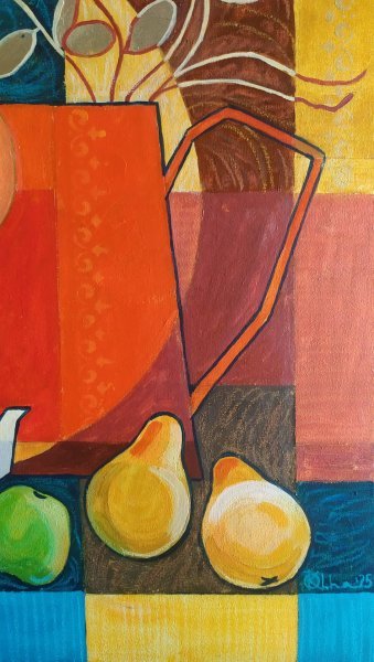 Decorative still life Painting by KOlha - Jose Art Gallery