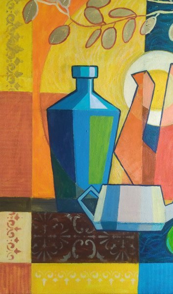 Decorative still life Painting by KOlha - Jose Art Gallery