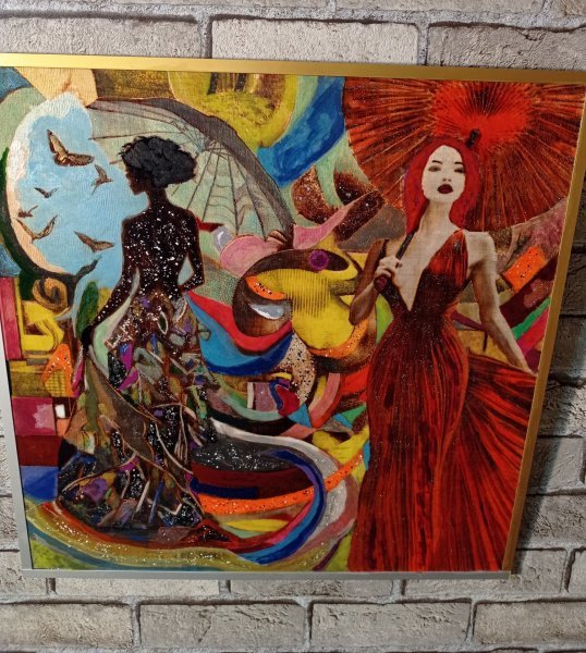 Day and Night .Dao Drawing - BURNING BEAUTY