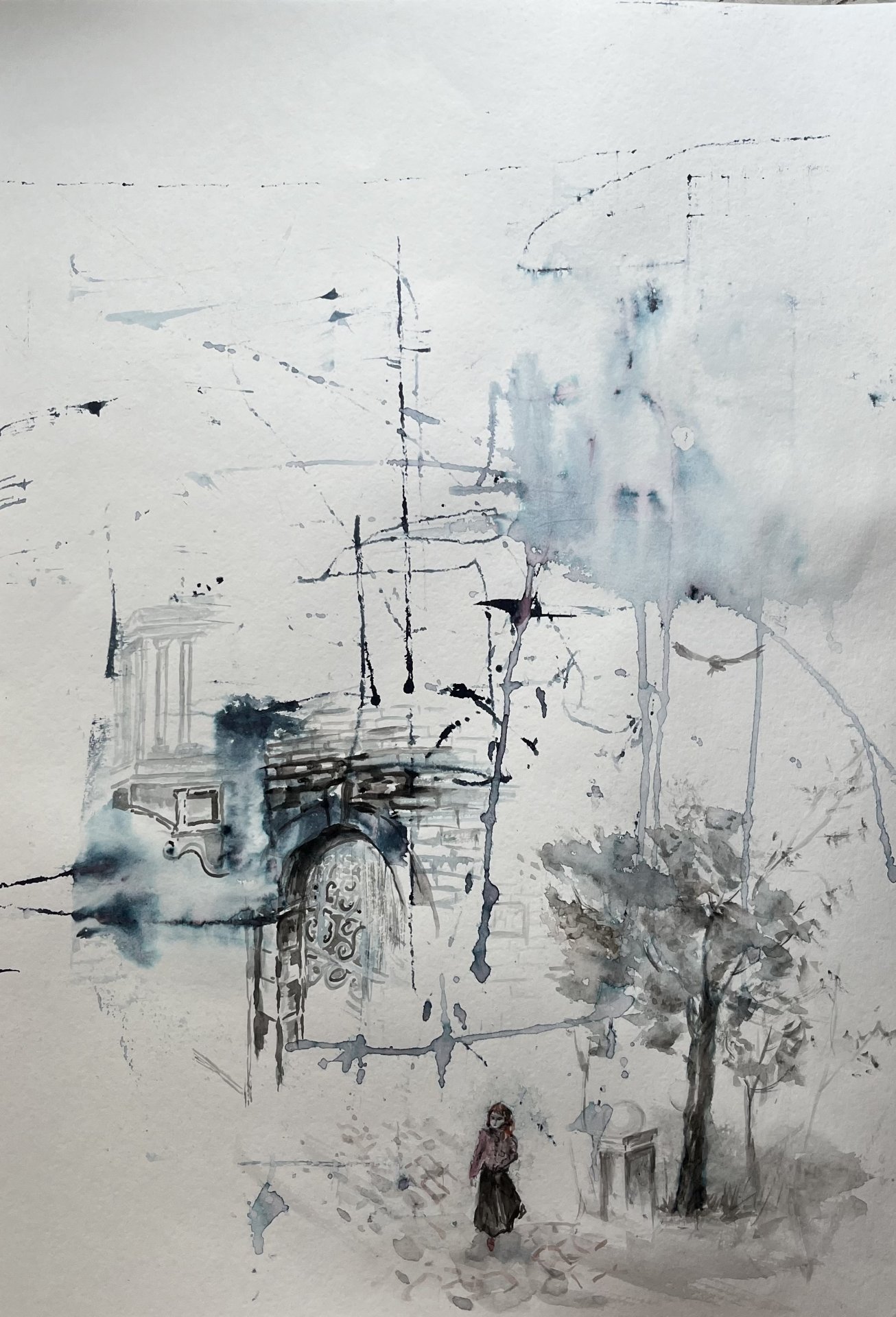 Exit Painting by Vera Minina - Jose Art Gallery