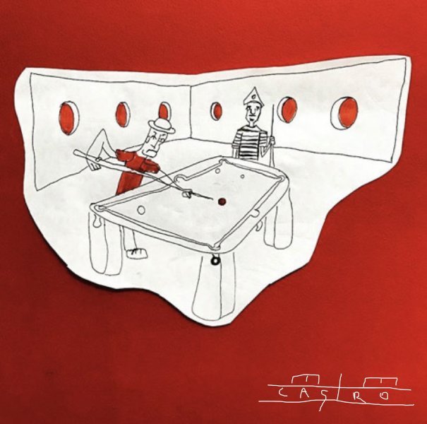 Metaphysical pool table Drawing - Marcelo Maria de Castro