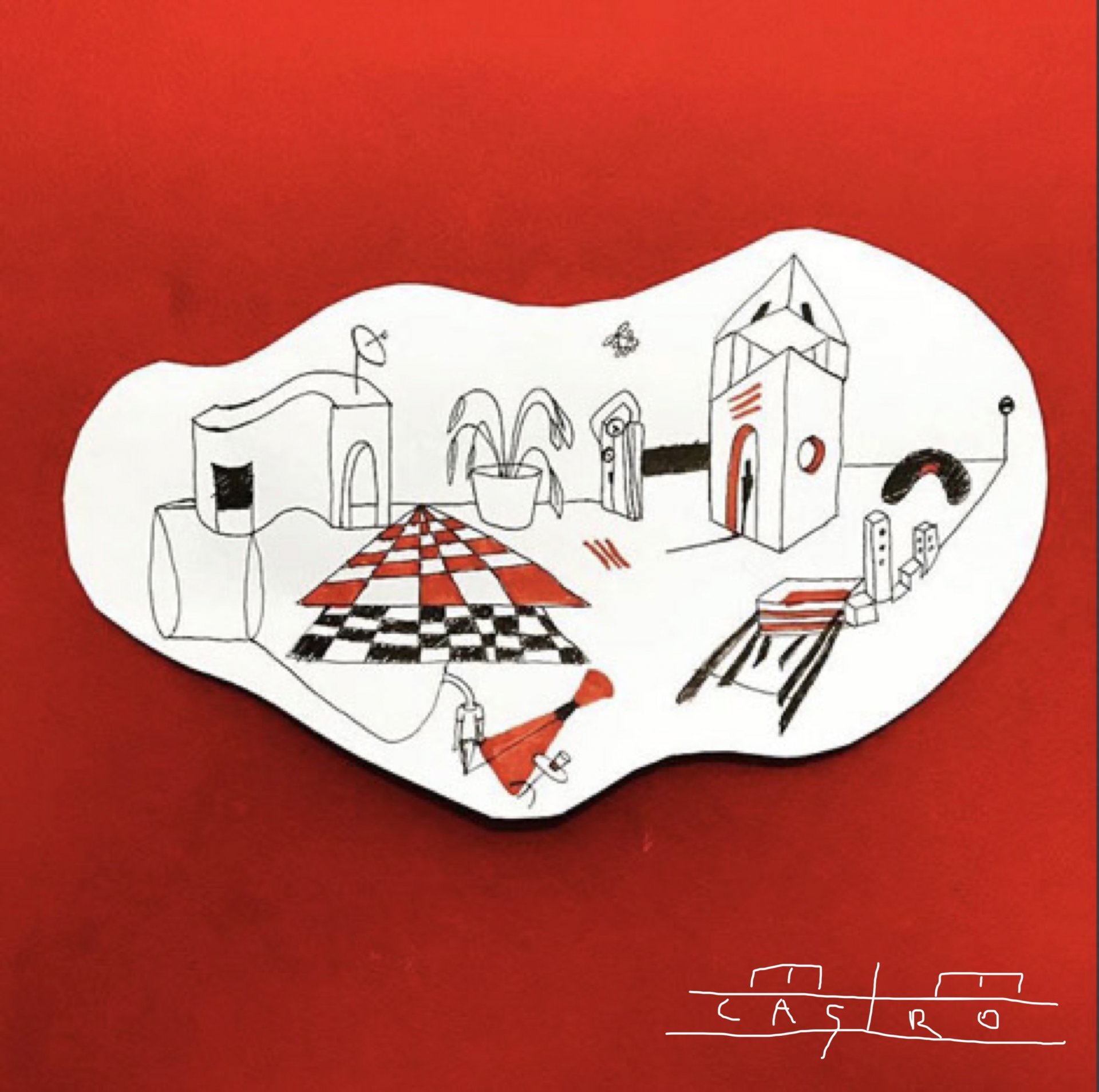 Life is a Chessboard Drawing - Marcelo Maria de Castro