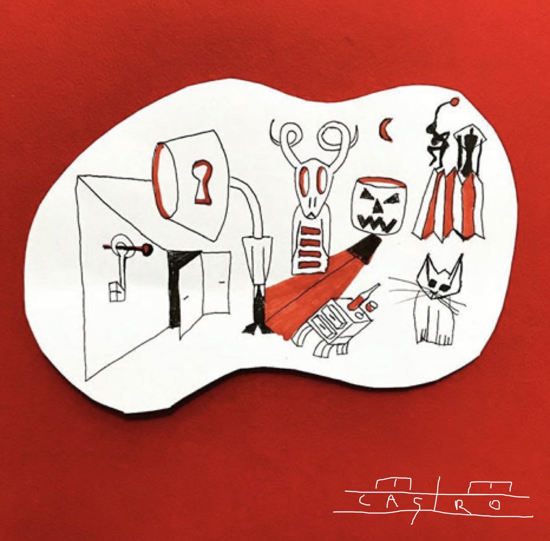 Key to the unconscious Drawing - Marcelo Maria de Castro