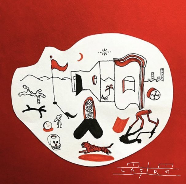 Hypermodernist golf course Drawing - Marcelo Maria de Castro