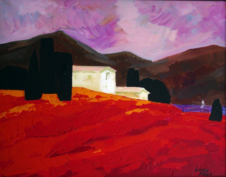 Warmth of the Mediterranean Painting by Leon Katz