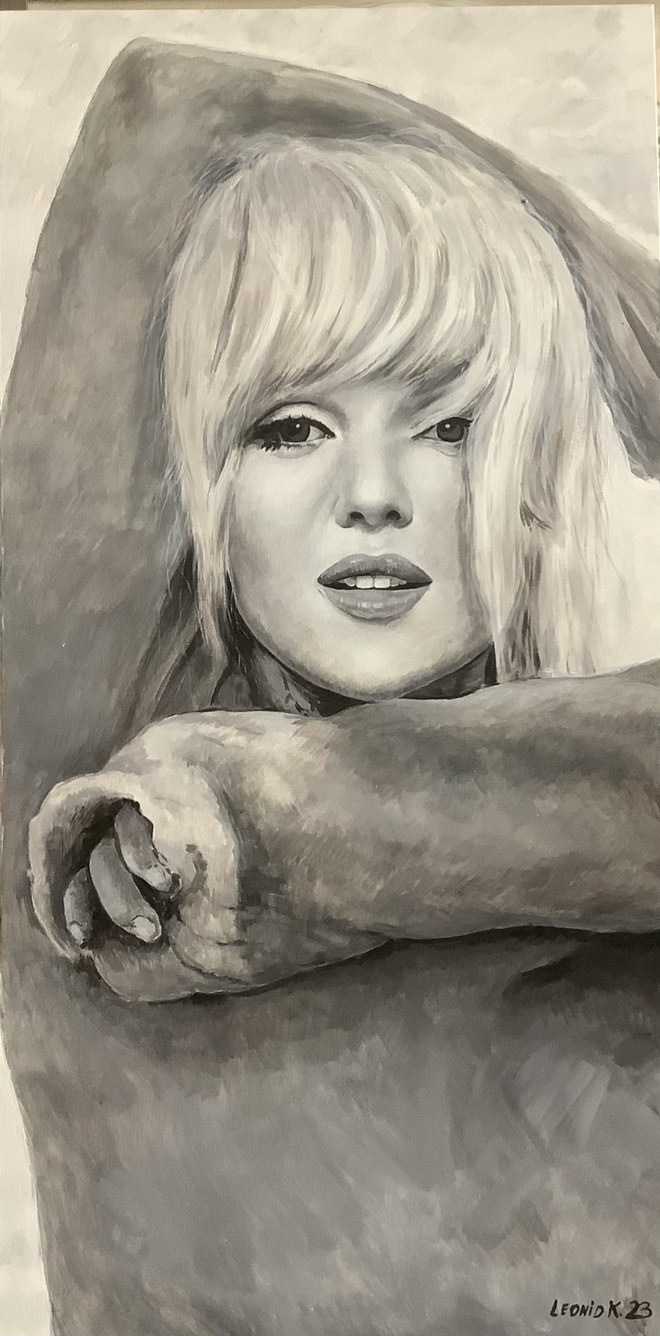 El joven Monroe: La era de la leyenda Pintura de Leon Katz