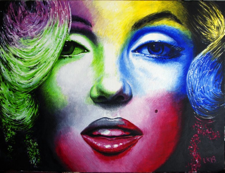Magic Monroe Painting by Leon Katz - Jose Art Gallery