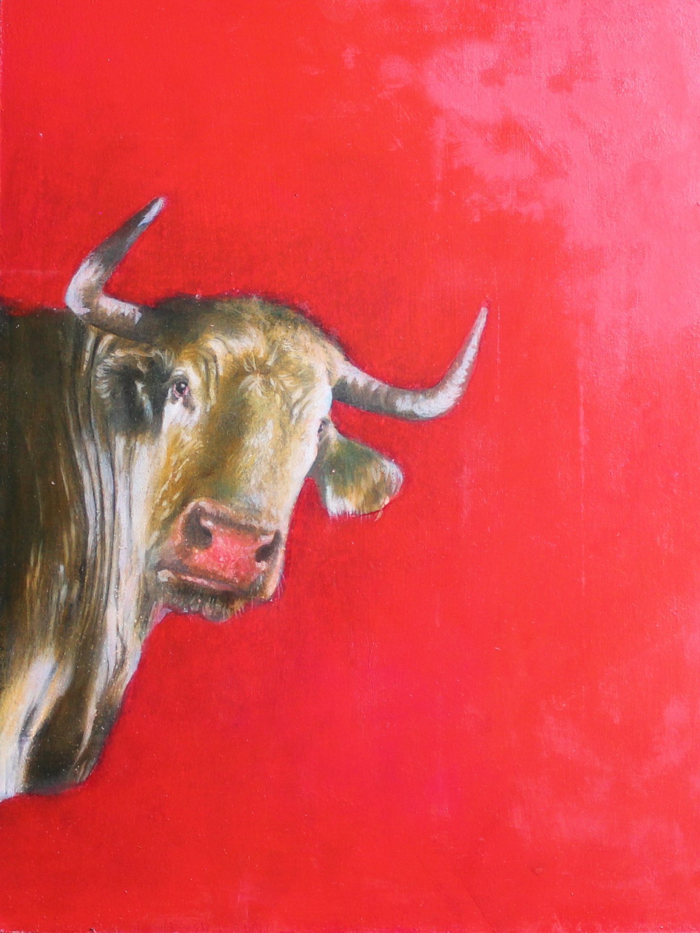 Red kitchen I Painting by Lochter Andreas - Jose Art Gallery