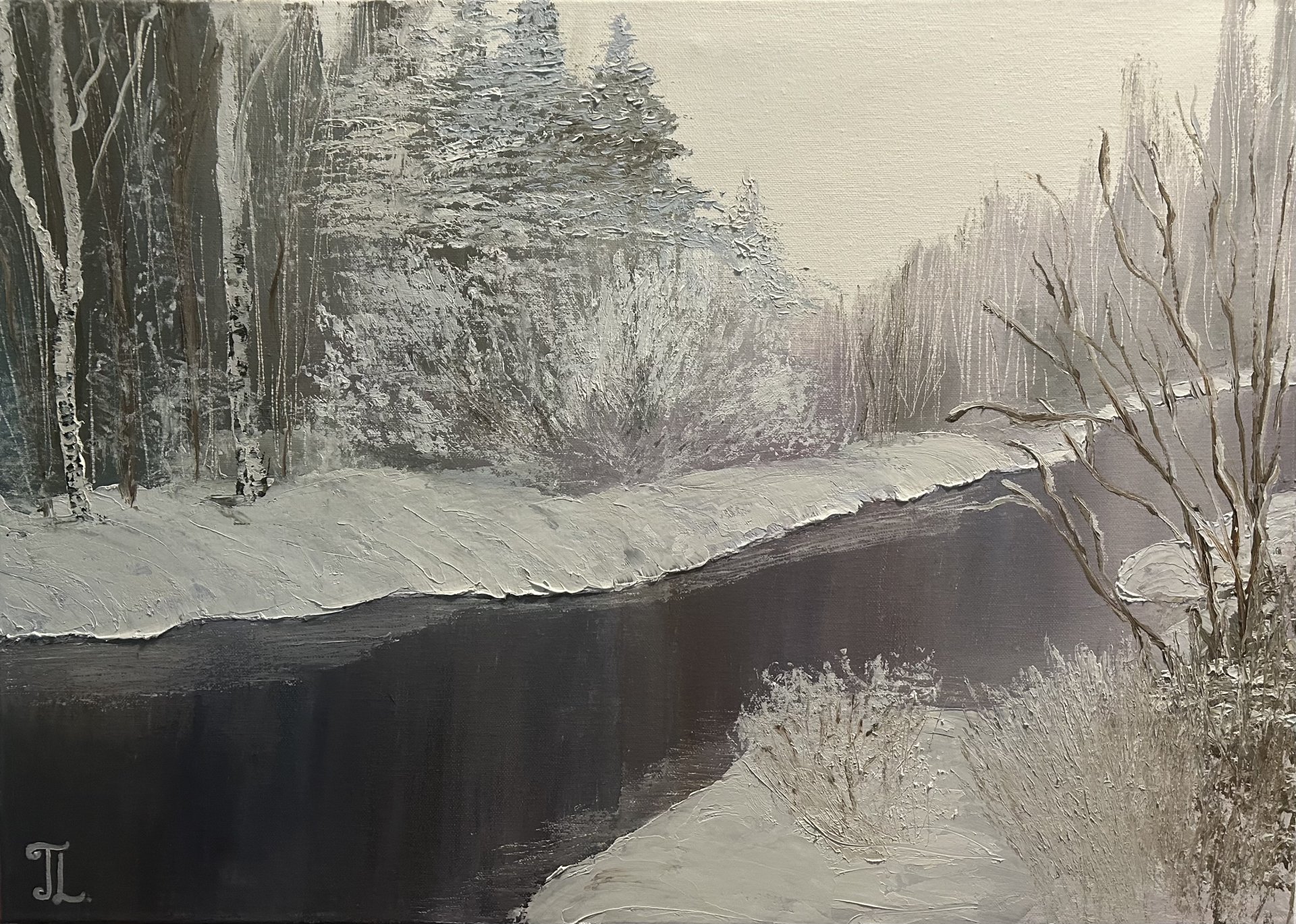 Winter Painting by Tatiana Lashchenkova - Jose Art Gallery