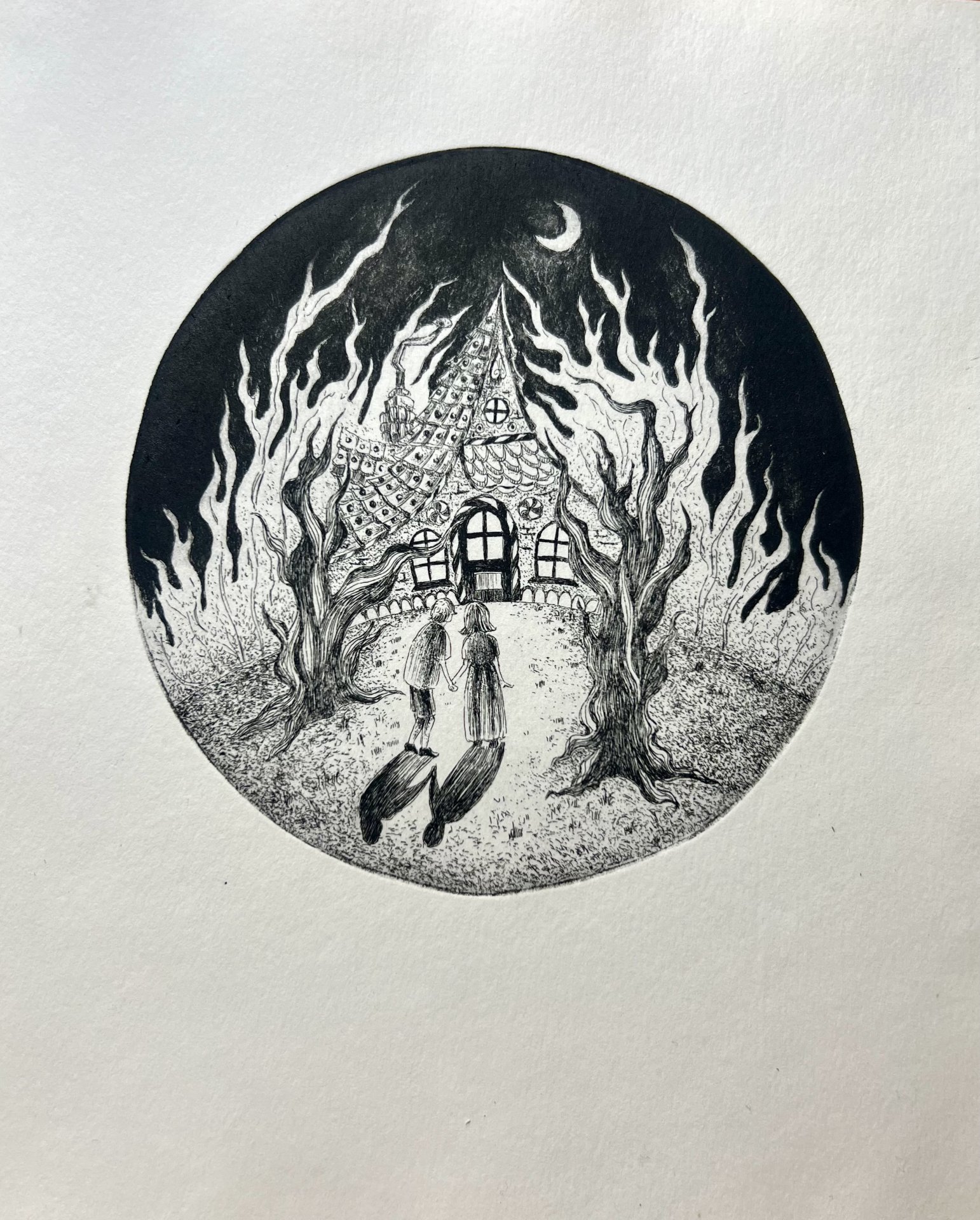 Hansel and Gretel Drawing - Ivanka Djura - Jose Art Gallery