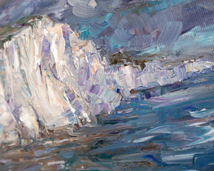 Cliffs Of Dover Painting by Adrienn Pécsek