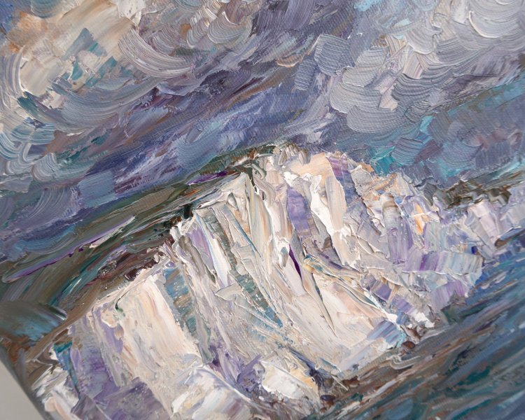 Cliffs Of Dover Painting by Adrienn Pécsek
