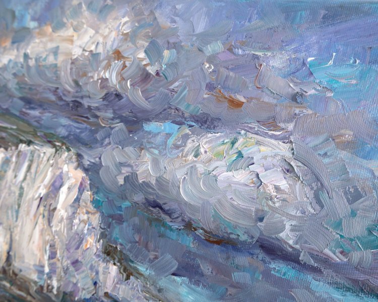 Cliffs Of Dover Painting by Adrienn Pécsek