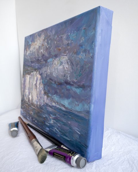 Cliffs Of Dover Painting by Adrienn Pécsek