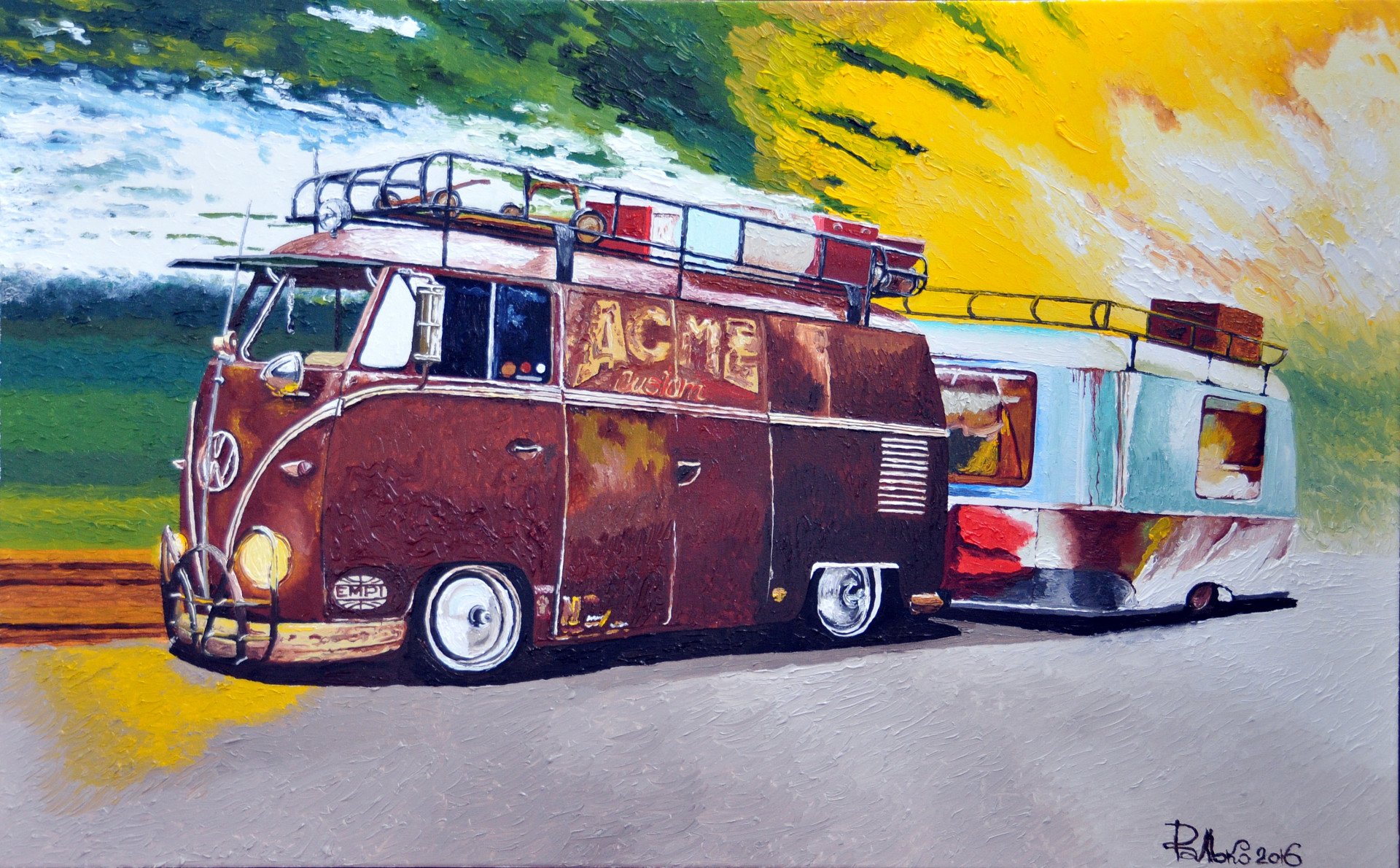 ACME Painting by Roman Ralko - Jose Art Gallery