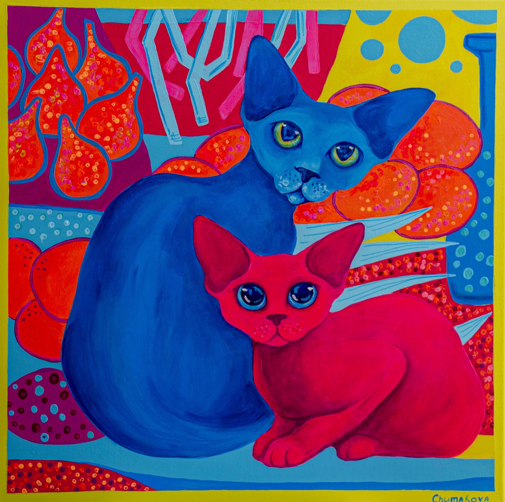 Painting Orange mood 2025. Painting by Oksana Chumakova