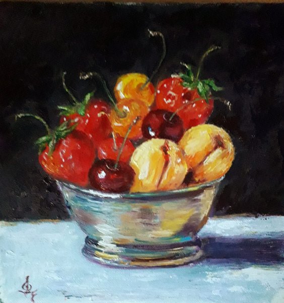 Spring fruits Drawing - Nadiya Ulyanich - Jose Art Gallery