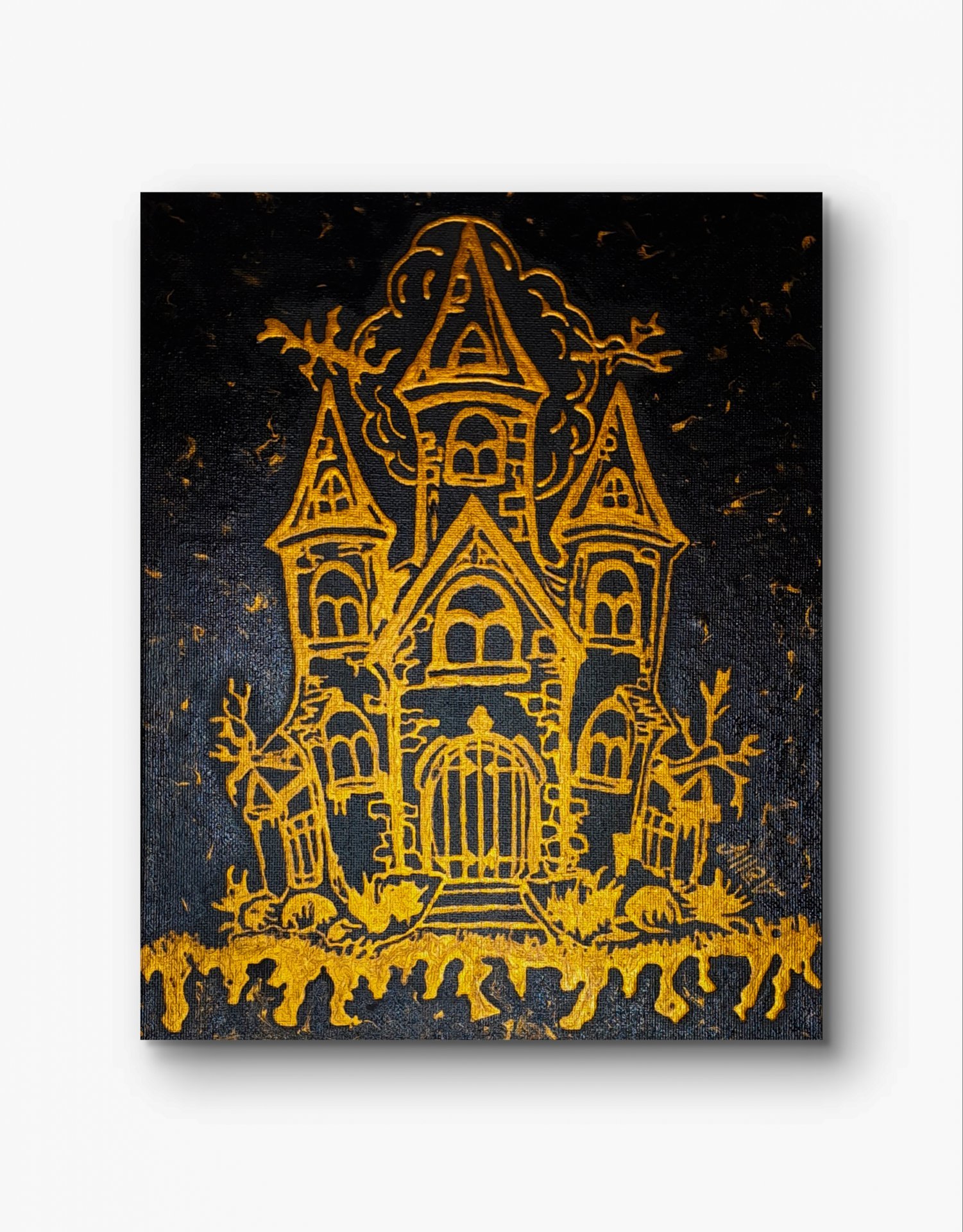 The Phantom Castle Painting by Janna Kravcova