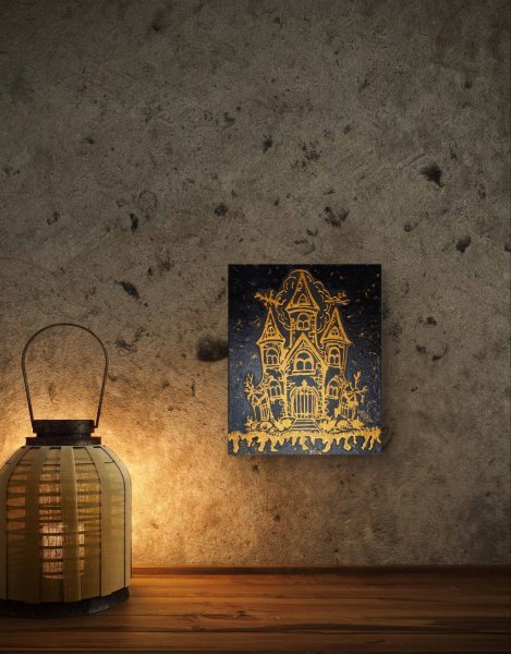 The Phantom Castle Painting by Janna Kravcova