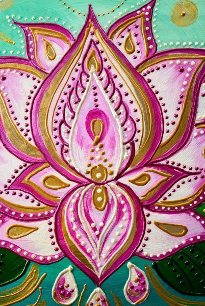 Two Flowers: Symbols of Unity Painting by Vladilena Cherednichenko