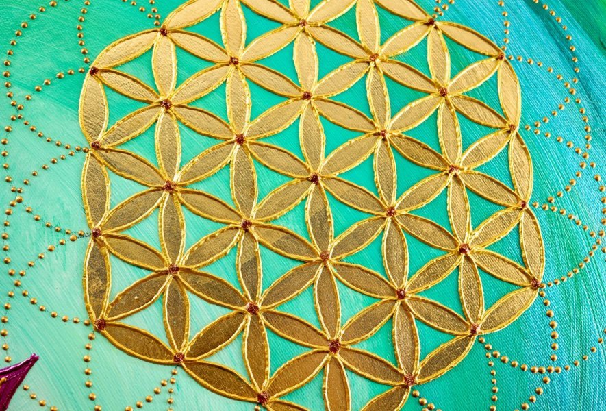 Two Flowers: Symbols of Unity Painting by Vladilena Cherednichenko