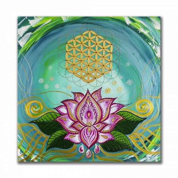 Two Flowers: Symbols of Unity Painting by Vladilena Cherednichenko