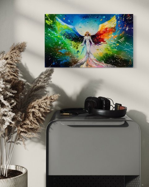 Spectrum Angel Painting by Liubov Kuptsova