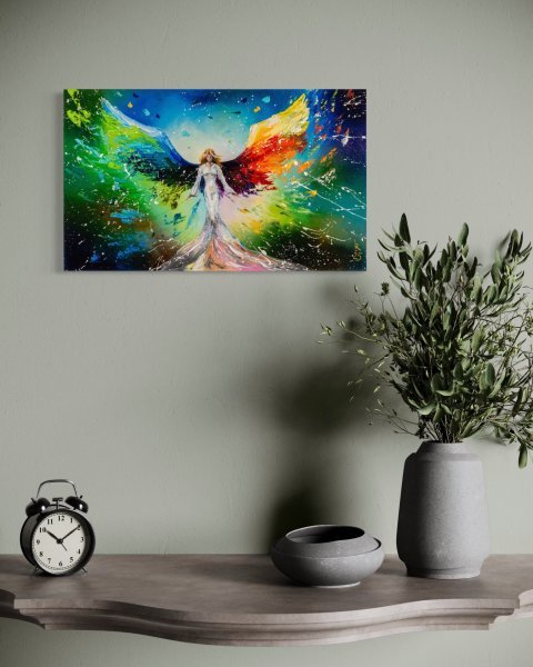 Spectrum Angel Painting by Liubov Kuptsova