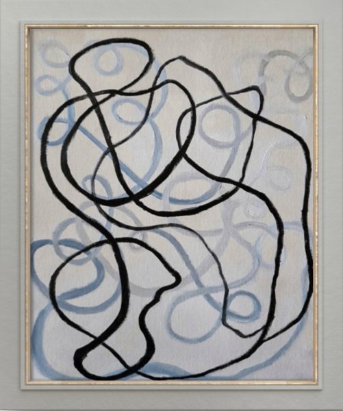 Unseen Letter: Abstract Interior Art Painting by Marina Gorbachova