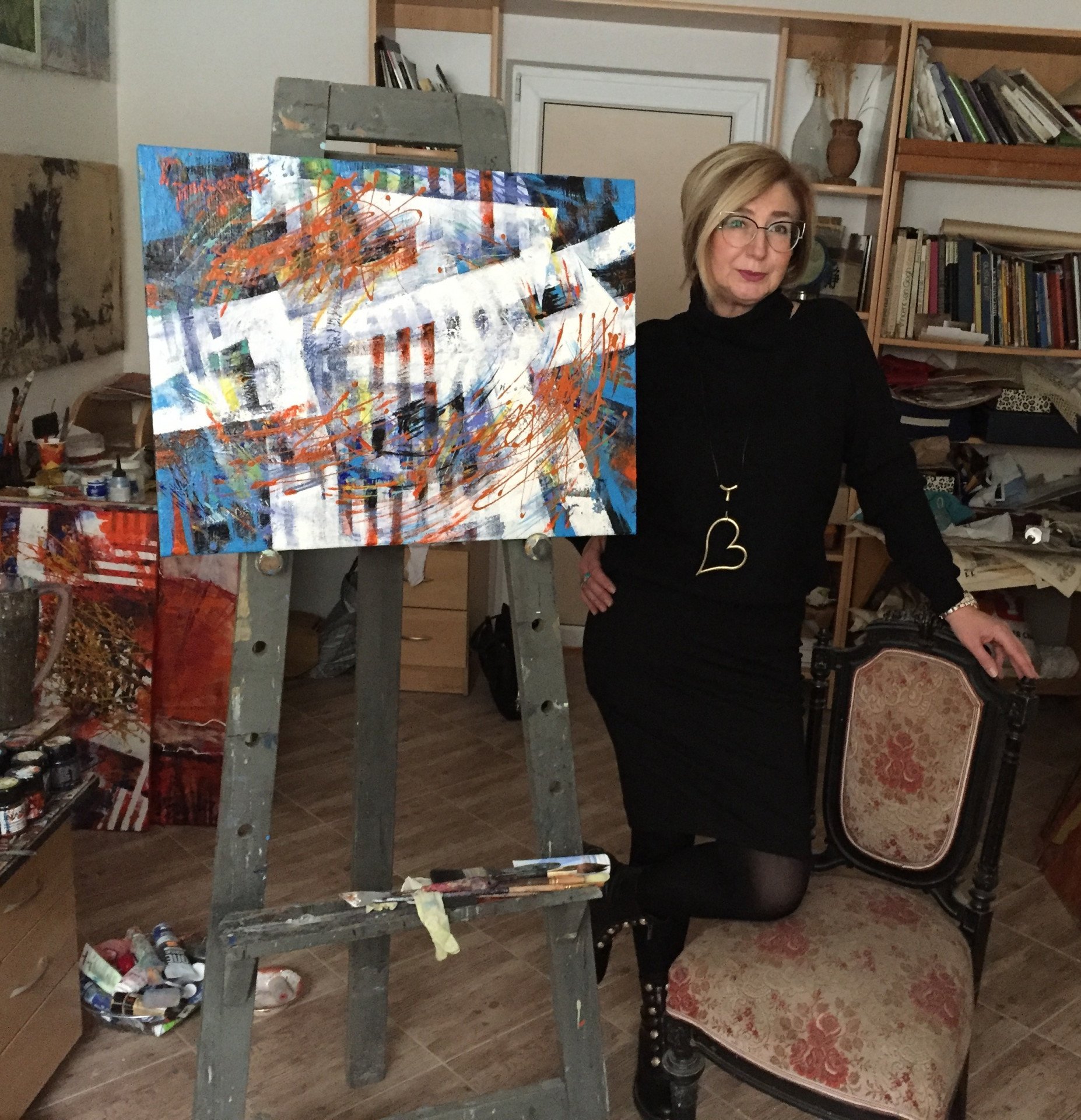 At the Crossroads Painting by Victoria Dubovyk - Jose Art Gallery